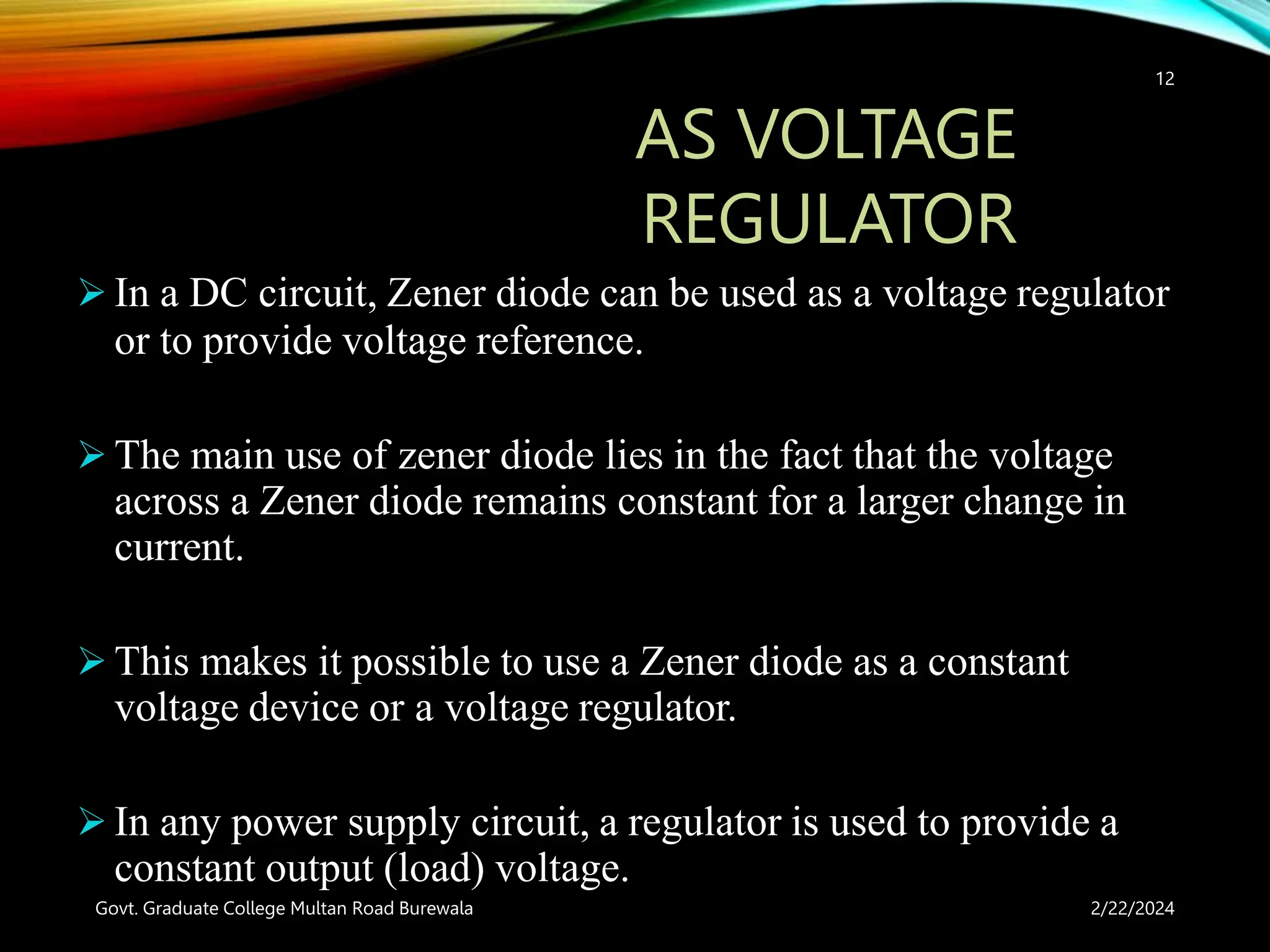 zenerdiodeandasvoltageregulator-180509190244.pptx