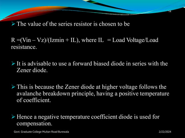 zenerdiodeandasvoltageregulator-180509190244.pptx