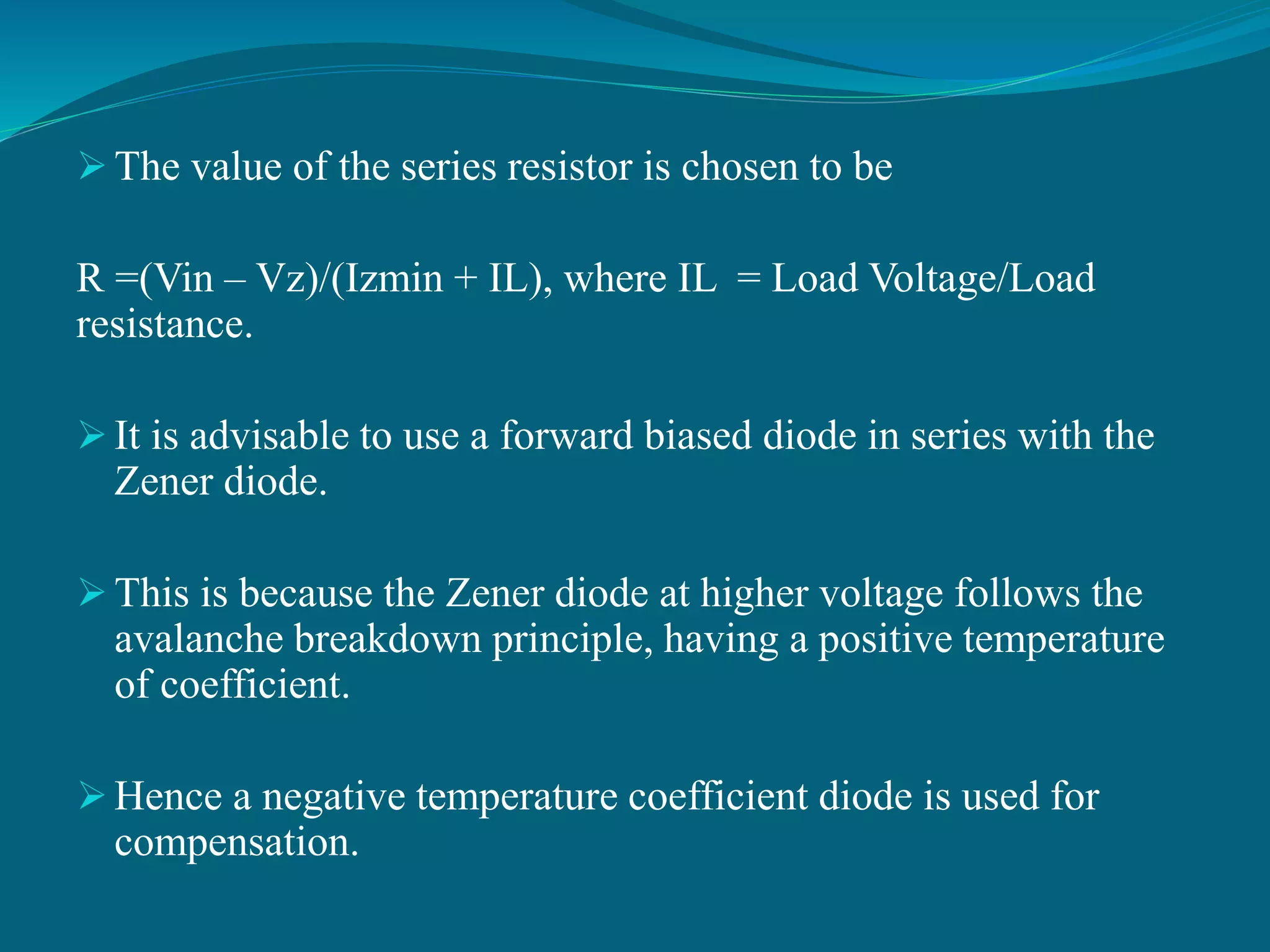 Zener Diode-As Voltage Regulator | PPTX