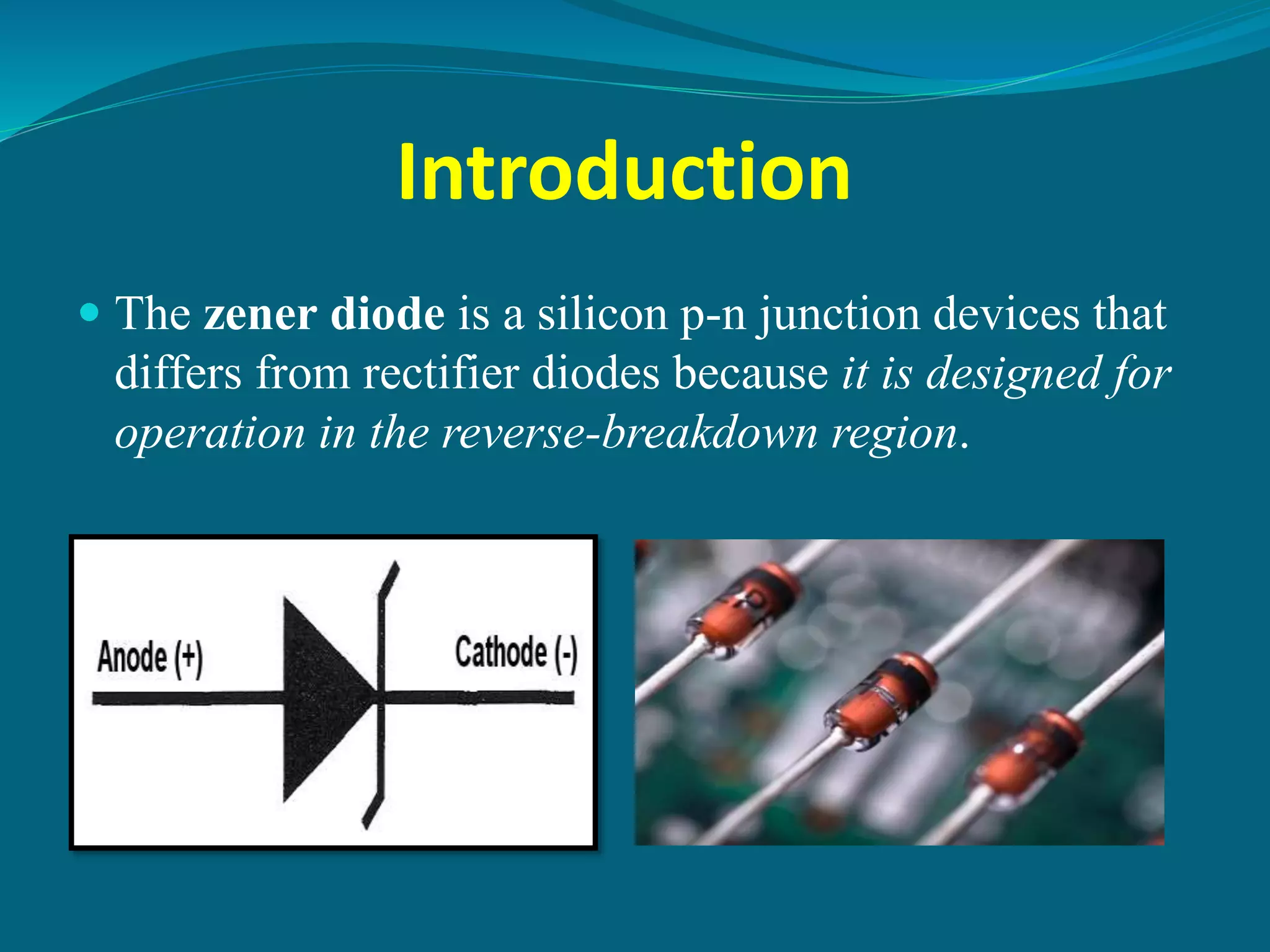 Zener Diode-As Voltage Regulator | PPTX