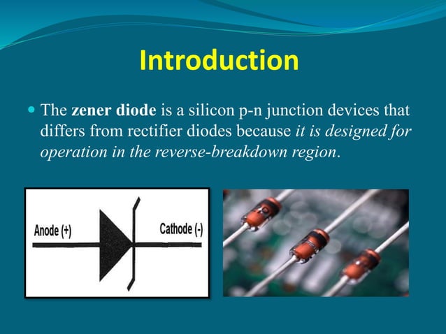 Zener Diode-As Voltage Regulator | PPTX