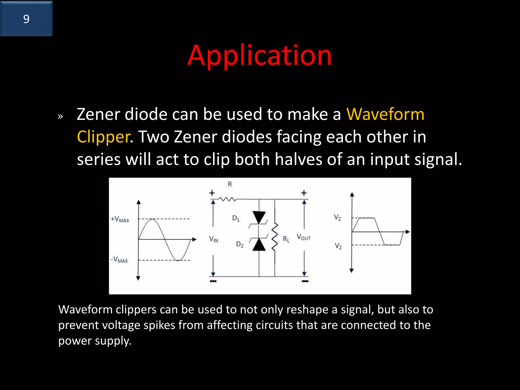 Zener Diode Presentation | PPTX