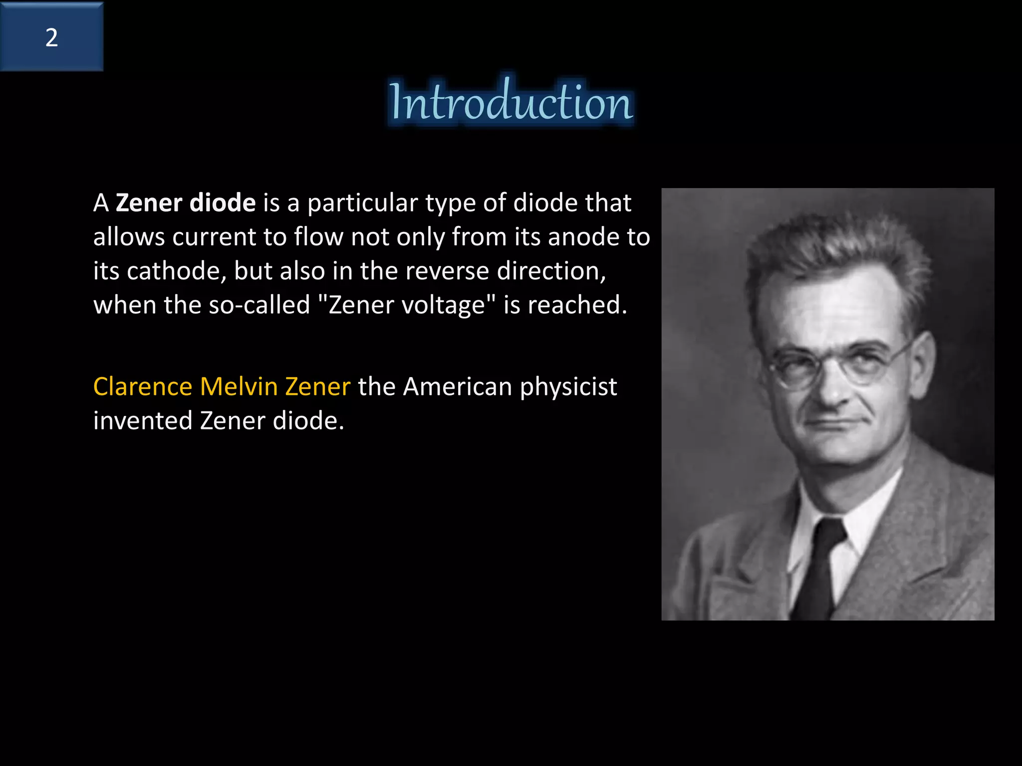 Zener Diode Presentation | PPTX