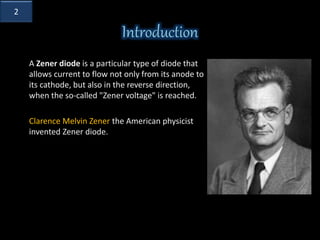 Zener Diode Presentation | PPTX