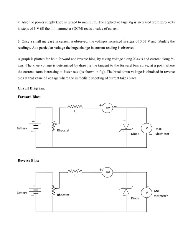 Zener diode experiment. | PDF | Chemistry | Science