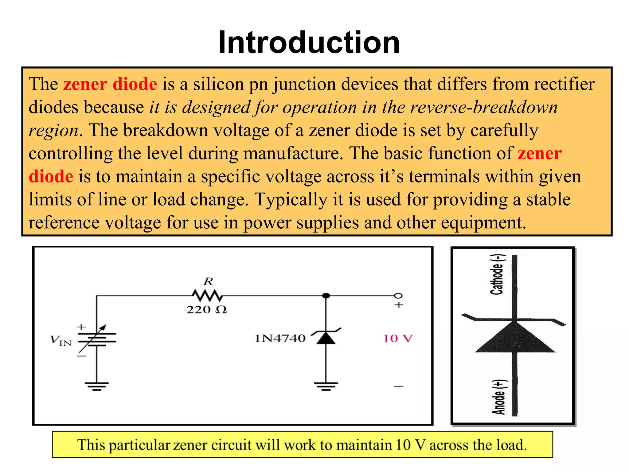 Zener diodes | PPT