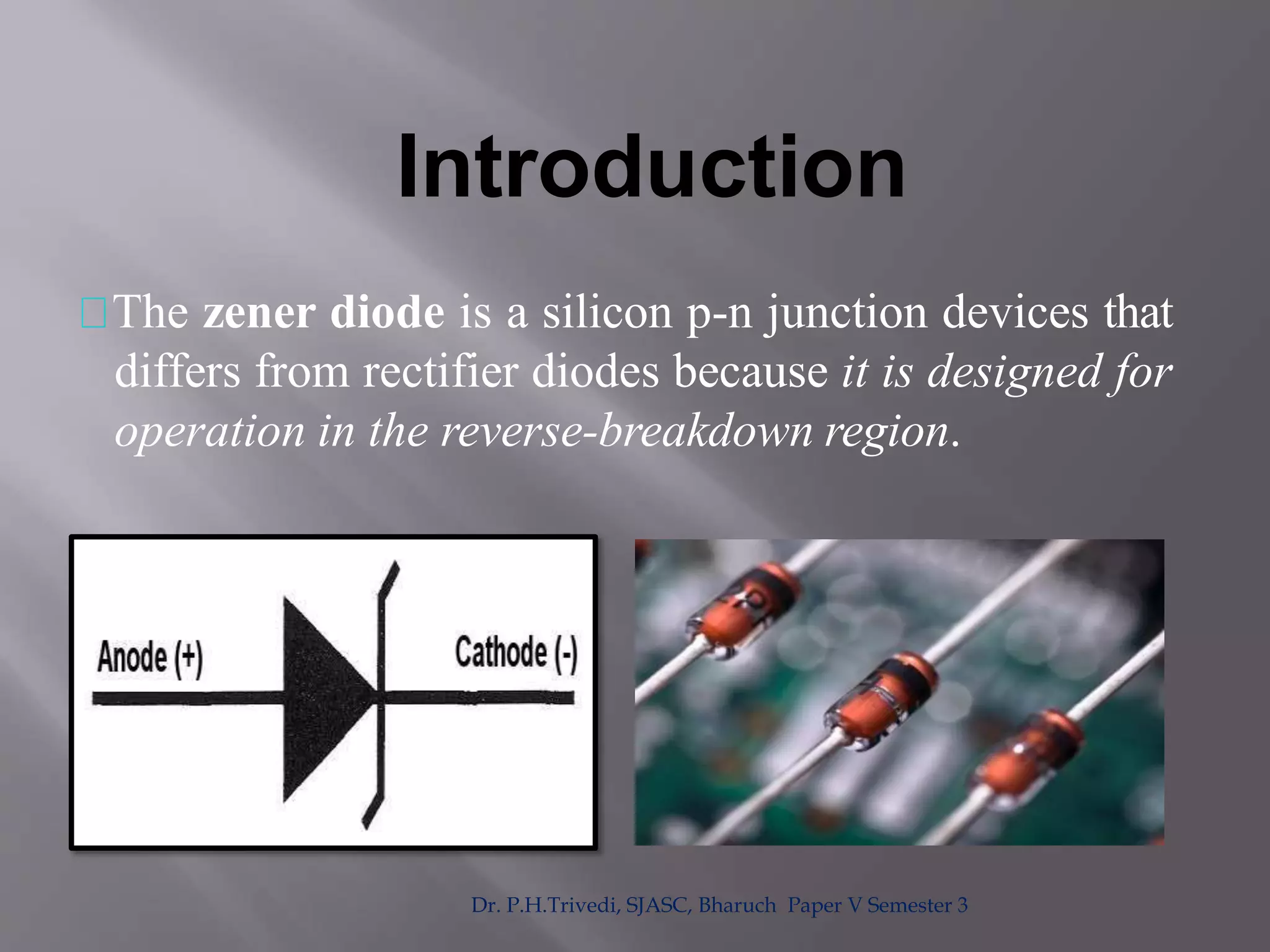 Zener voltage regulator | PPTX