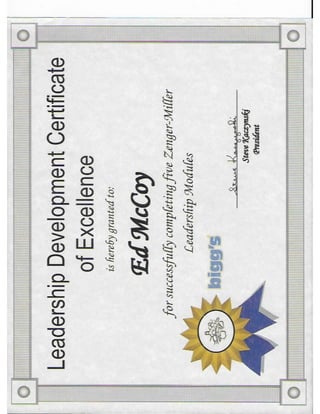 Zenger miller course certificate | PDF