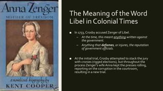 The Trail of John Peter Zenger | PPT