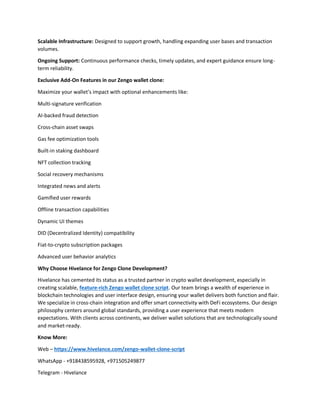 Zengo Wallet Clone Script To Build a Multi-Crypto Supported Wallet with MPC and Multi-Chain ...