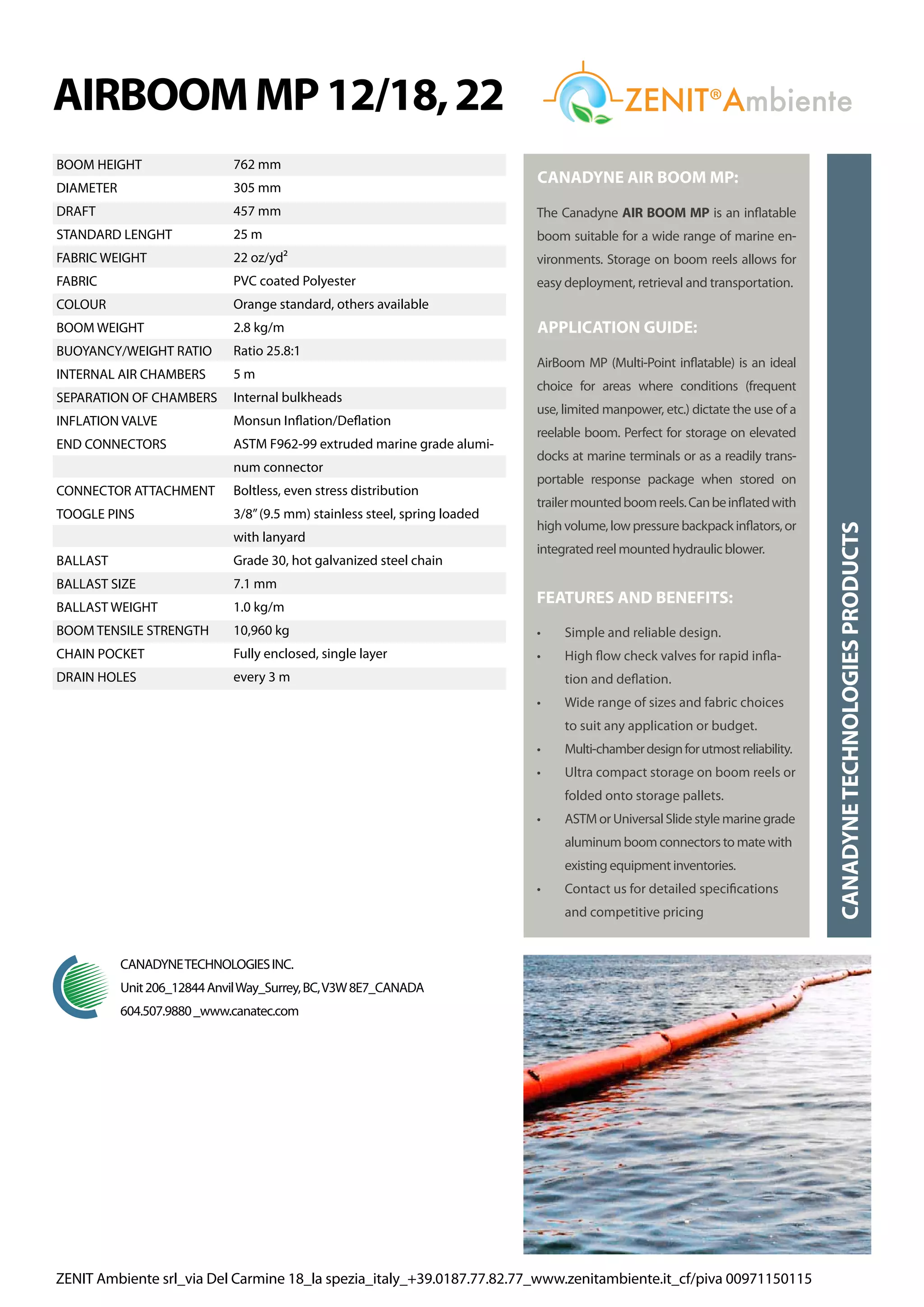 Zenit ambiente cat. gen. schede tecniche | PDF