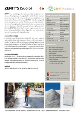 Zenit ambiente cat. gen. schede tecniche | PDF | Indoor Environmental Quality | Home & Garden