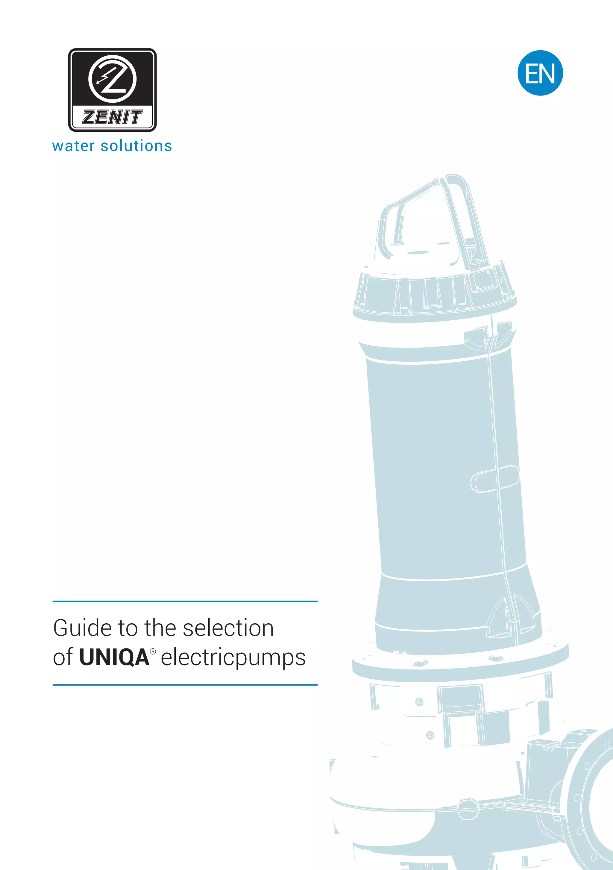 Guide to the selection of UNIQA electric pumps - Zenit Group | PDF