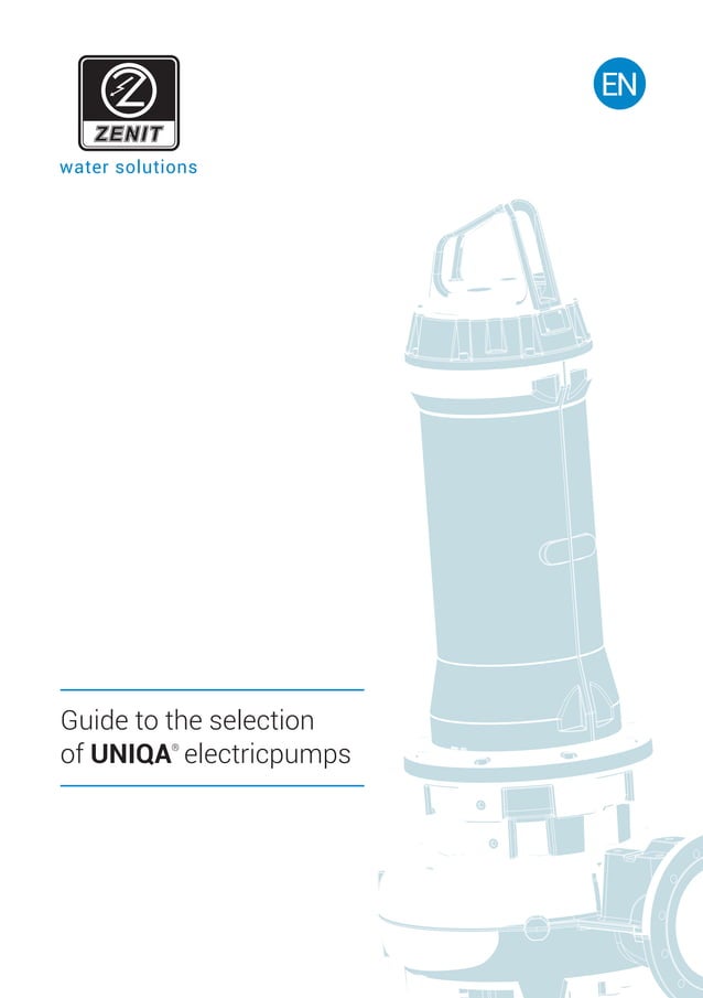 Guide to the selection of UNIQA electric pumps - Zenit Group | PDF