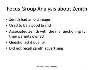 Case: Zenith (hdtv) | PPTX