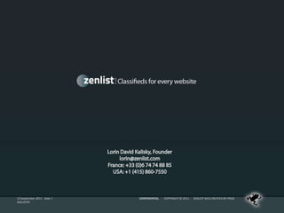 Zenlist deck v3_1 | PPTX | Internet | Computing