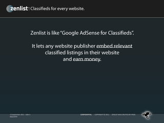 Zenlist deck v3_1 | PPTX | Internet | Computing