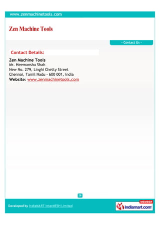 Zen Machine Tools, Chennai, Industrial Machines | PDF | Woodworking ...