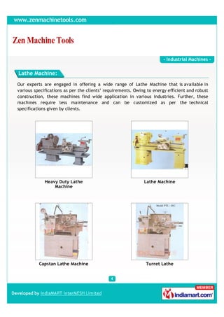 Zen Machine Tools, Chennai, Industrial Machines | PDF | Woodworking ...
