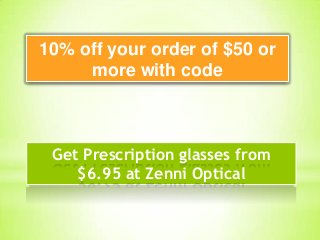 Zenni optical coupon code