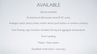 Ivory Egg Zennio Training KLIC HVAC Webinar | PPT