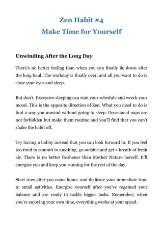 5 Zen Principles for a better Life | PDF