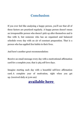 5 Zen Principles for a better Life | PDF