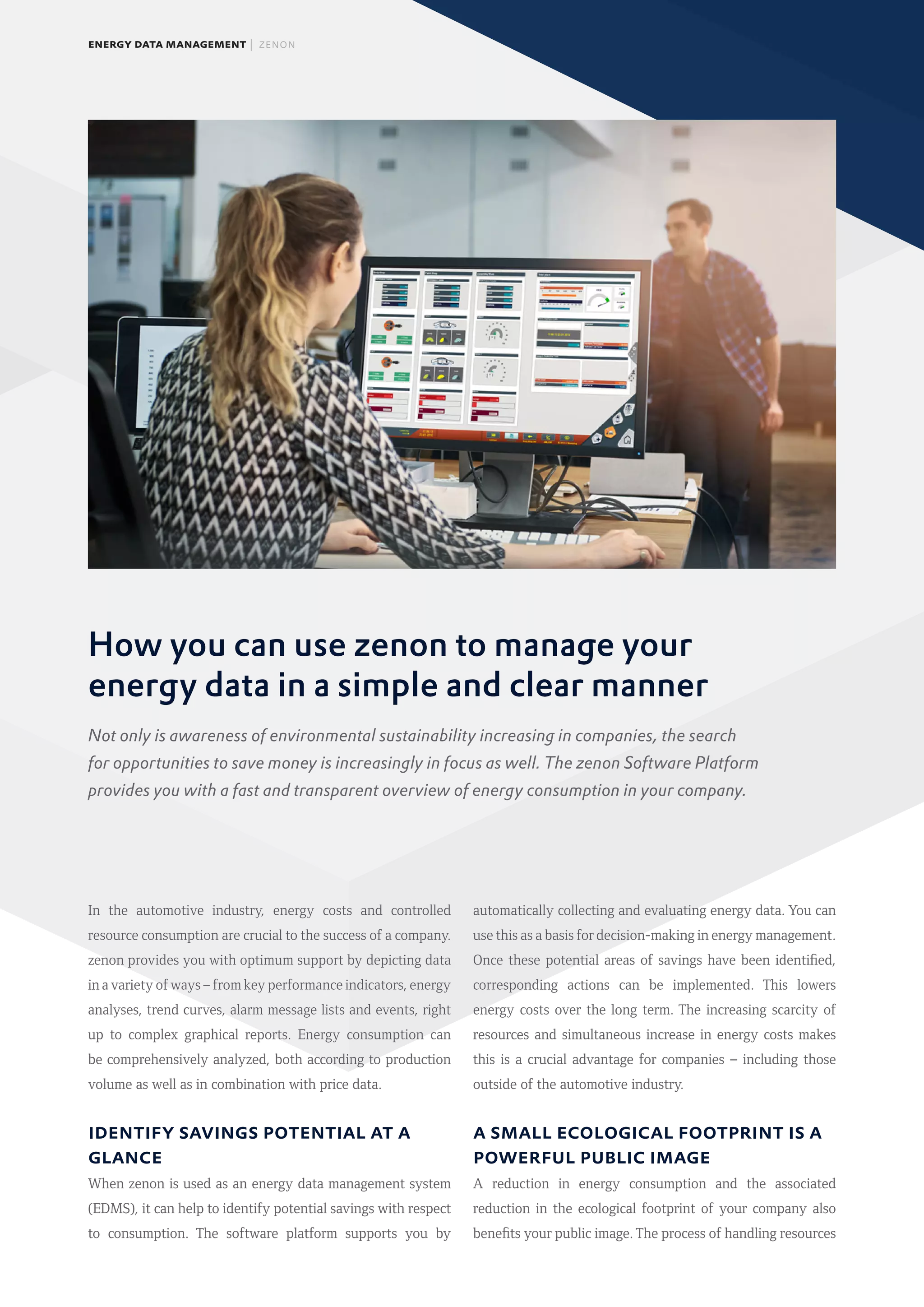 Energy Data Management with zenon in Vehicle Production | PDF