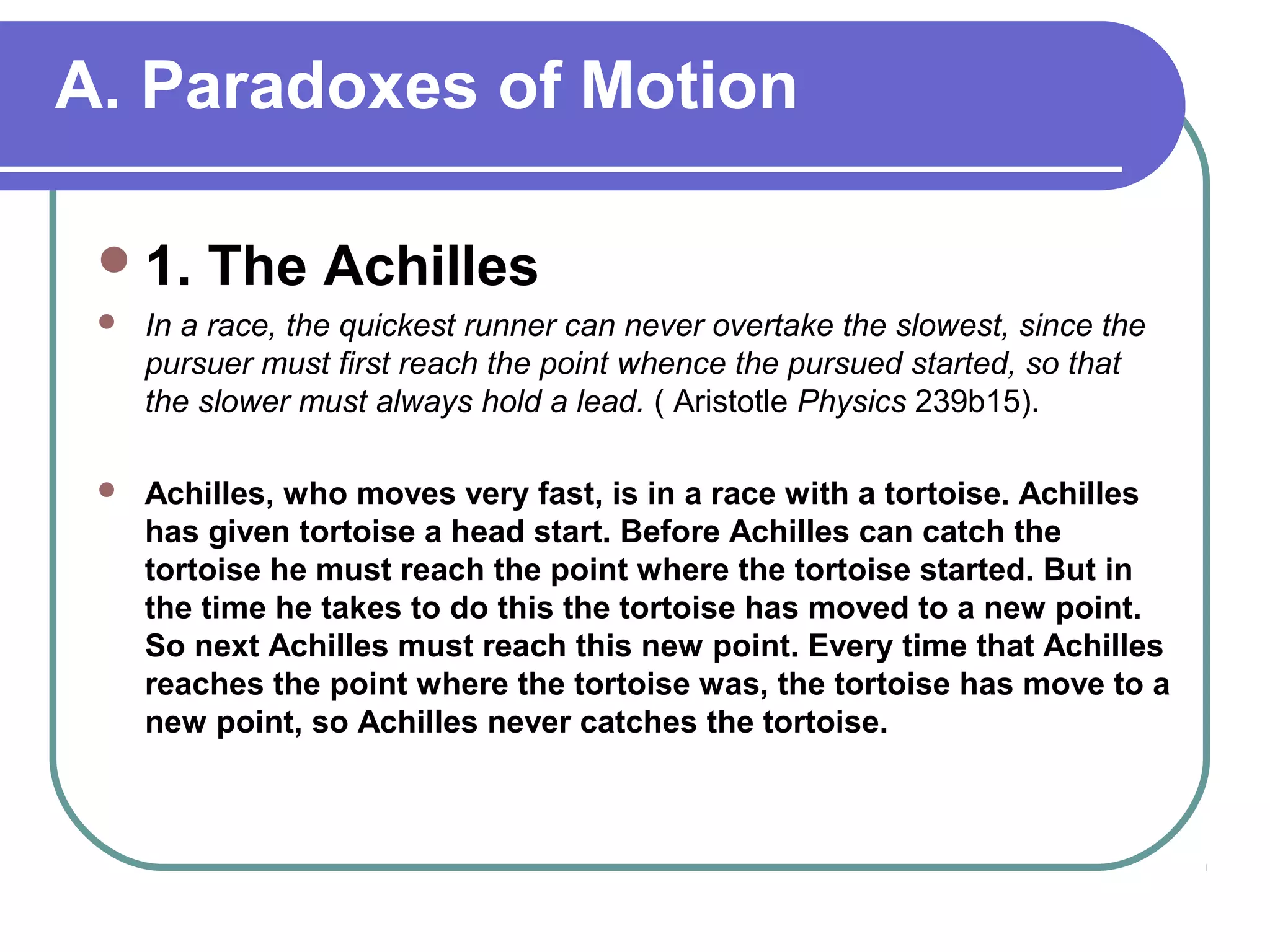 Zeno paradoxes | PPT