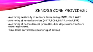 Zenoss presentation (nur nabilah hassan) | PPTX