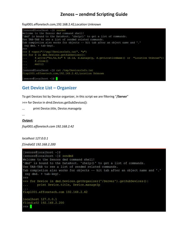 Zenoss Monitroing Zendmd Scripting Guide Pdf
