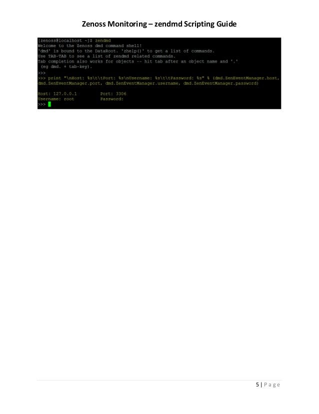 Zenoss Monitroing Zendmd Scripting Guide Pdf