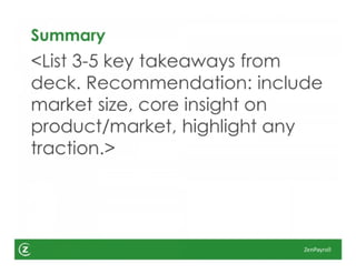 Zenpayroll Gusto Pitch Deck | PDF