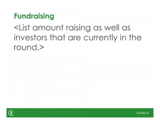 Zenpayroll Gusto Pitch Deck | PDF