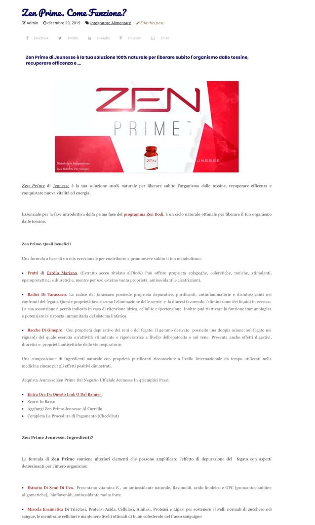 Zen Prime Zen Bodi Jeunesse Project 8 | PDF