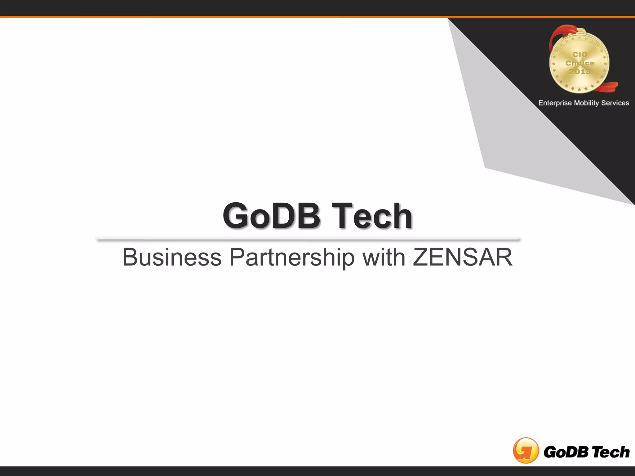 Presentation by GoDB Tech to Zensar #TechShowcase. An iSPIRT ...