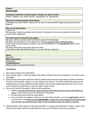 Zentangle 2-5 | DOCX