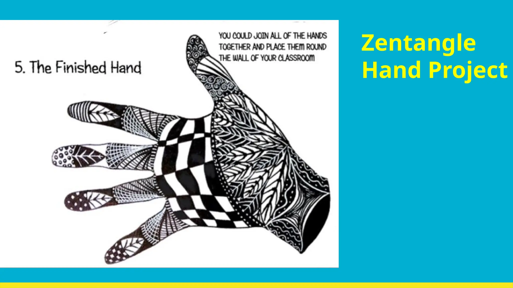 Zentangle Hand Project K-12 Classroom Resource | PPTX