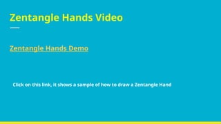 Zentangle Hand Project K-12 Classroom Resource | PPTX