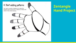 Zentangle Hand Project K-12 Classroom Resource | PPTX