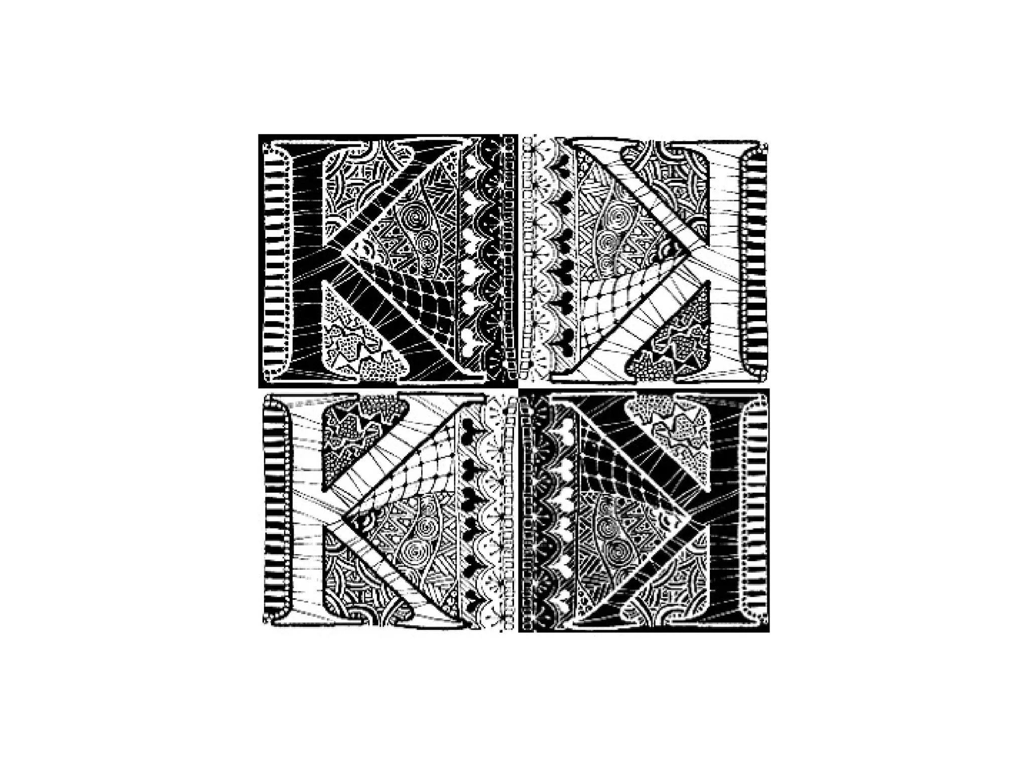 Zentangle initials | PPT