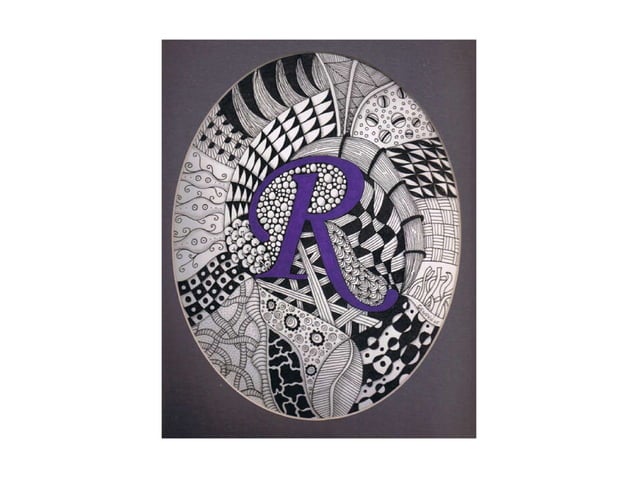 Zentangle initials | PPT