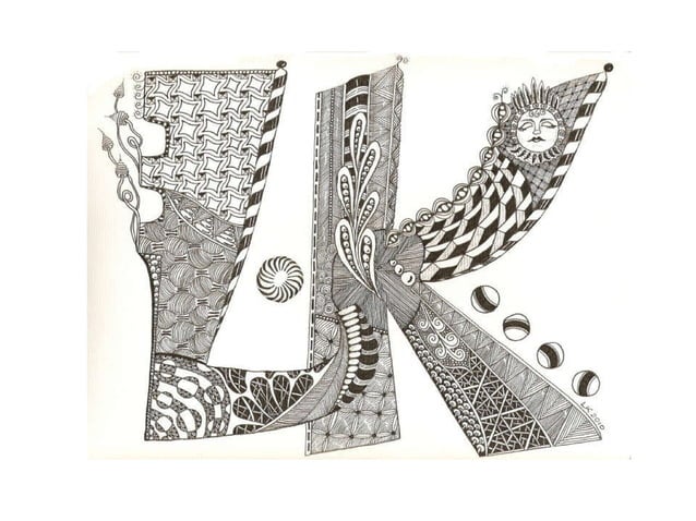 Zentangle initials | PPT