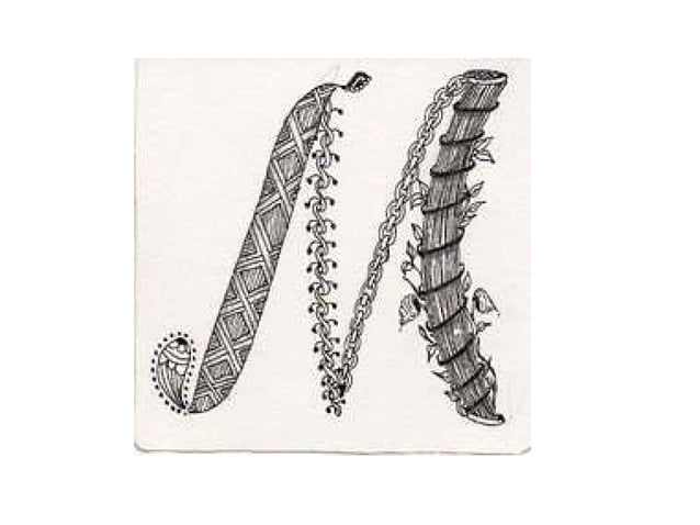 Zentangle initials | PPT