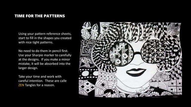 Zentangle portraits | PPTX
