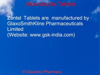 Zentel (Albendazole Tablets) | PPT
