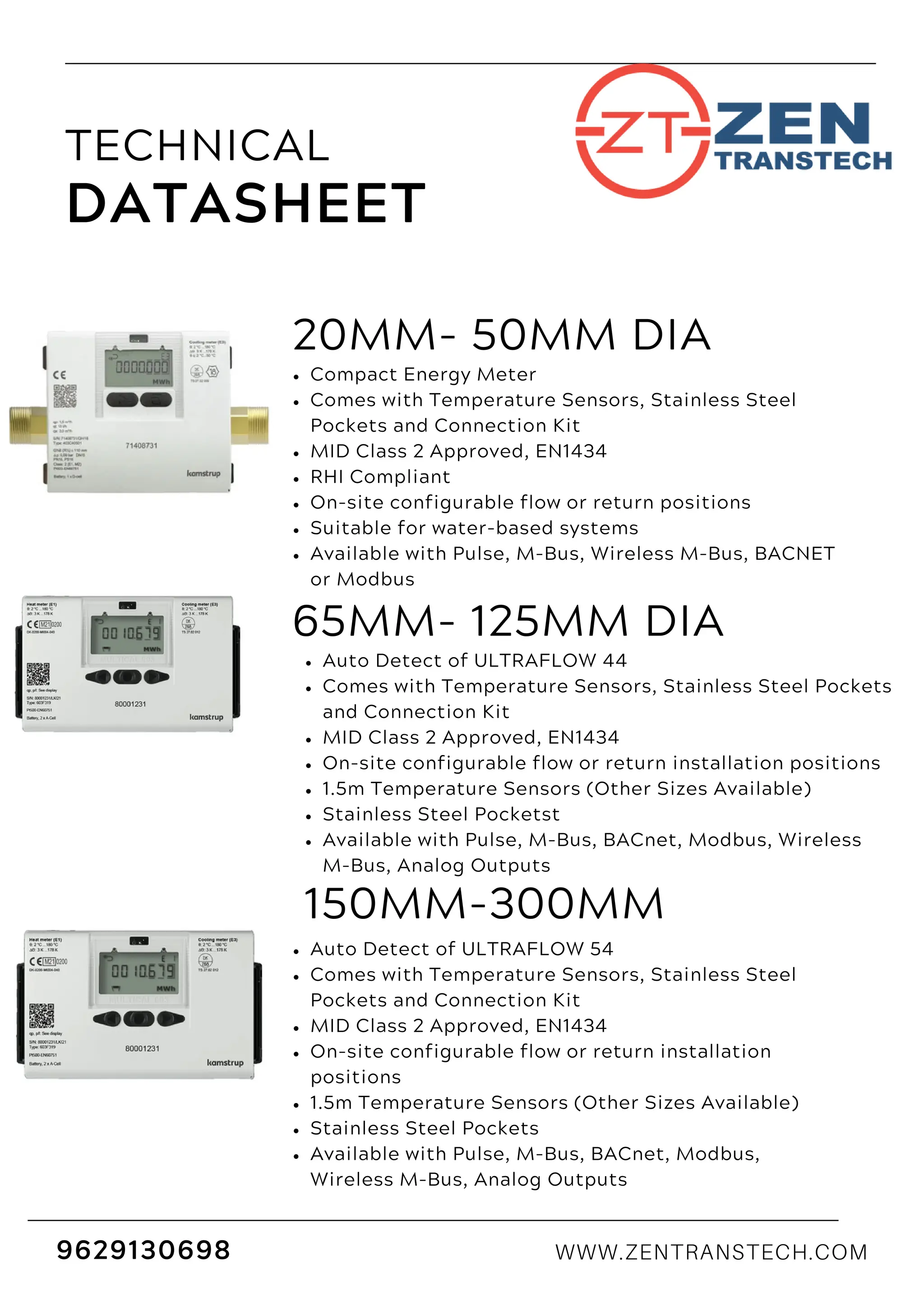 heat/BTU Meter ,Flow Meter, water meters | PDF