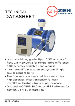 heat/BTU Meter ,Flow Meter, water meters | PDF
