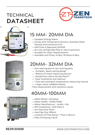 heat/BTU Meter ,Flow Meter, water meters | PDF