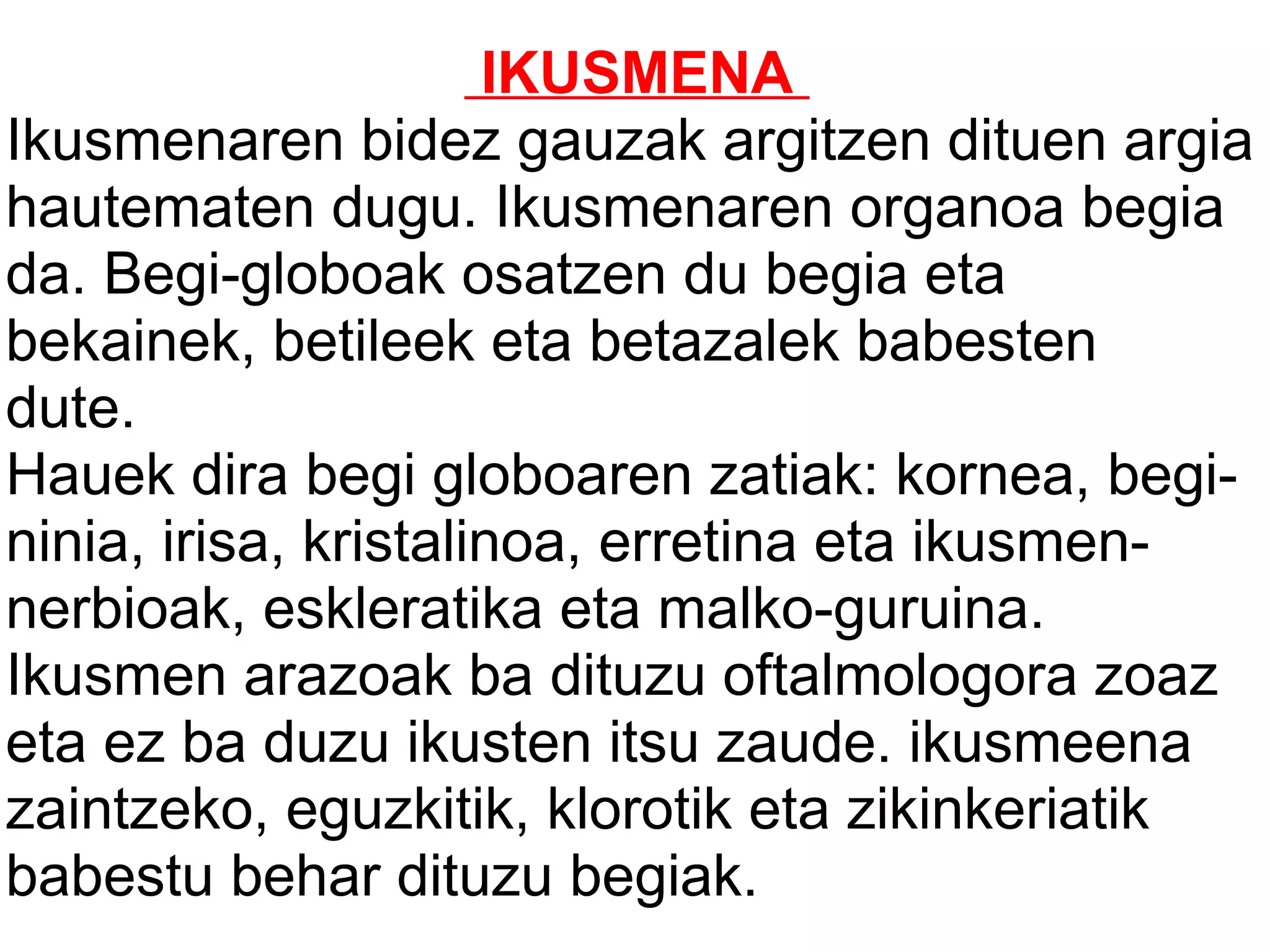 Zentzumen organoak jon_maite_berezi_eta_ceci | PPT